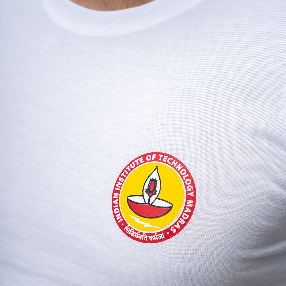 Round Neck Unisex T - Shirt | White | IITM Roots
