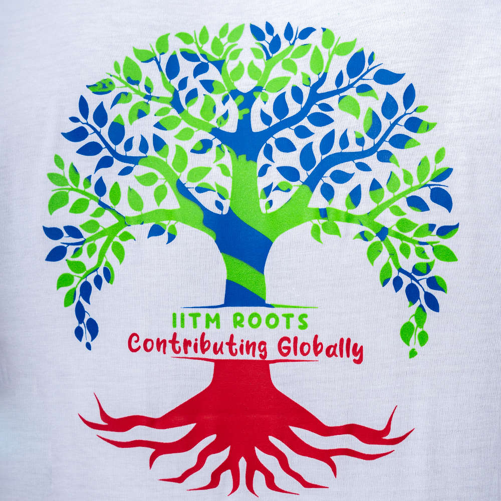 Round Neck Unisex T - Shirt | White | IITM Roots